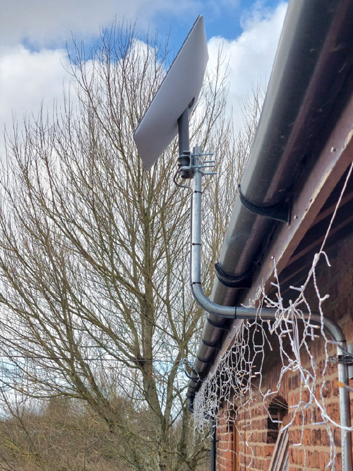 Starlink Installation with Swan-Neck Mount | Aerial & Sky Services Starlink Installation with Swan-Neck Mount | Aerial & Sky Services